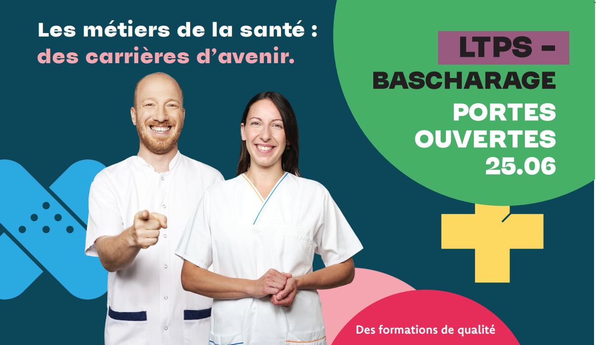 Healthcareers op der Journée Porte Ouverte vum LTPS-Bascharage ...